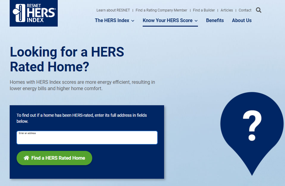 RESNET’s Portal to Locate a HERS® Rated Home - RESNET