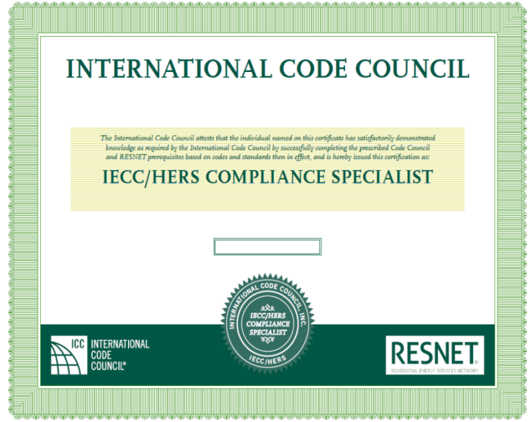 RESNET Congratulates New ICC HERS® Rater/IECC Certification Specialists ...